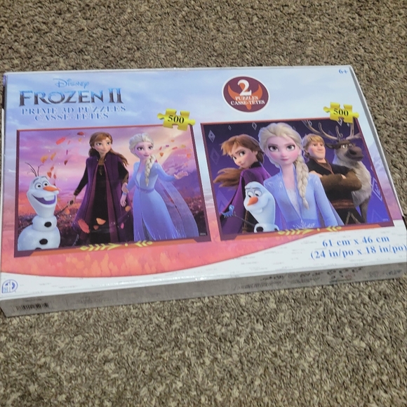 Disney | Toys | Frozen Ii 50 Piece 3d Prime Puzzles Set Of 2 Disney ...